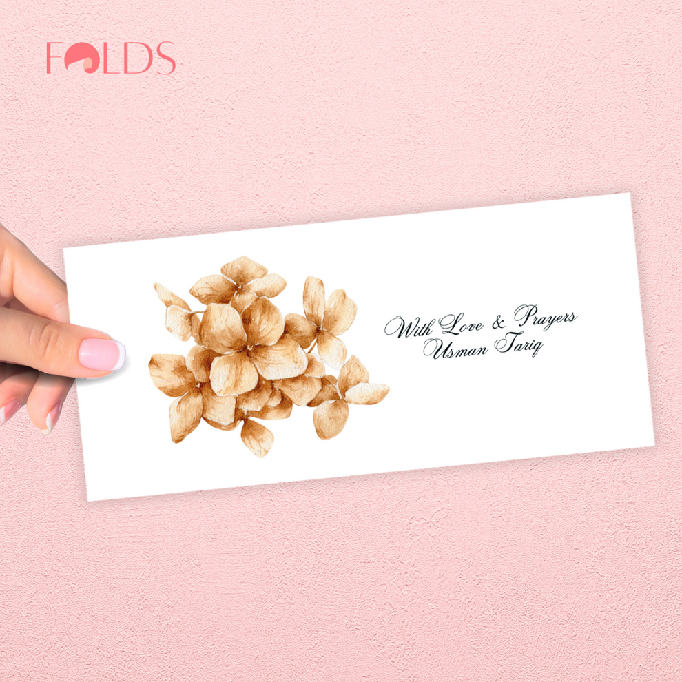 Toffee Bloom Envelope – The Folds