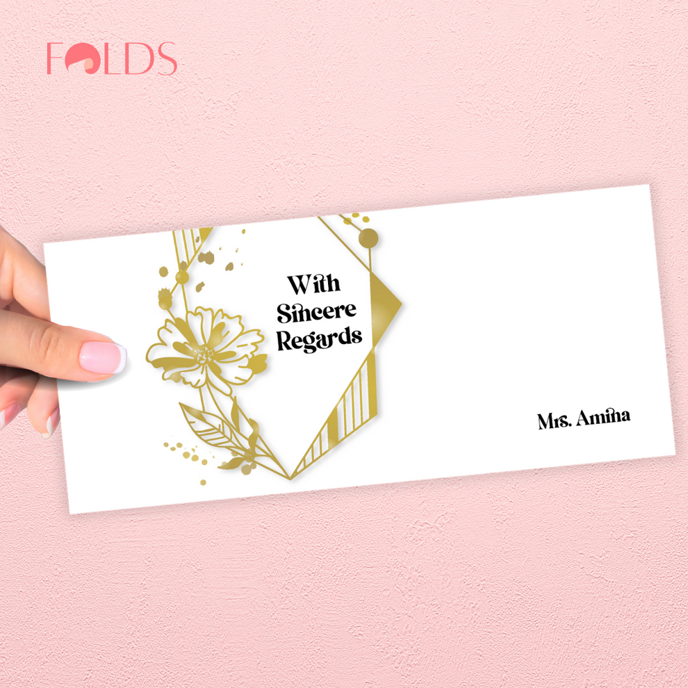 Golden Bloom Envelope – The Folds