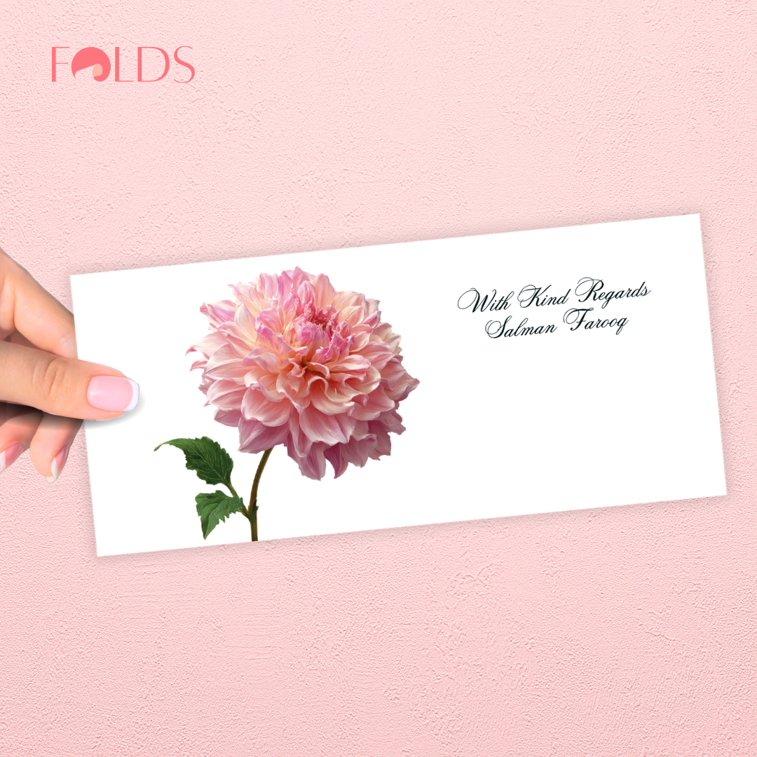Salmon bloom Envelope – The Folds